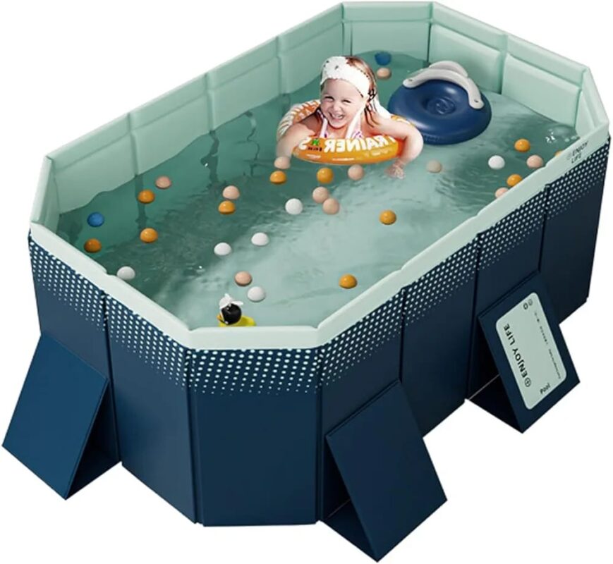 Foldable swimming pool, non inflatable – QStore.qa